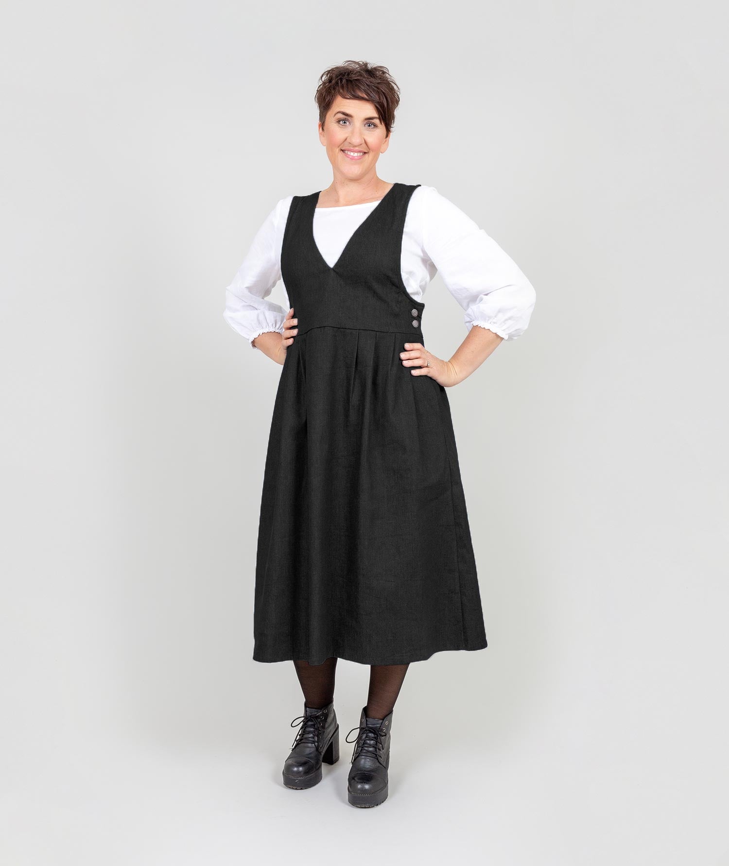 The Pinny - Black Organic Denim – Tonic & Cloth